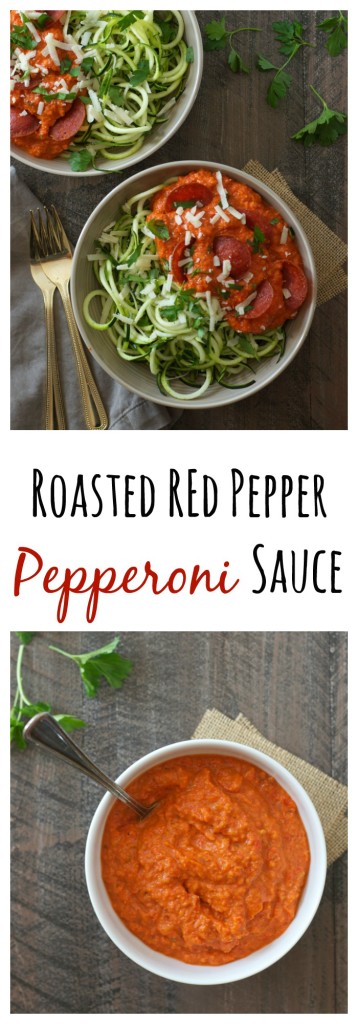 Roasted Red Pepper Pepperoni Sauce