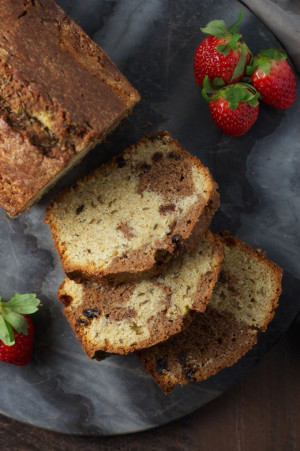 Marble Rye Pound Cake